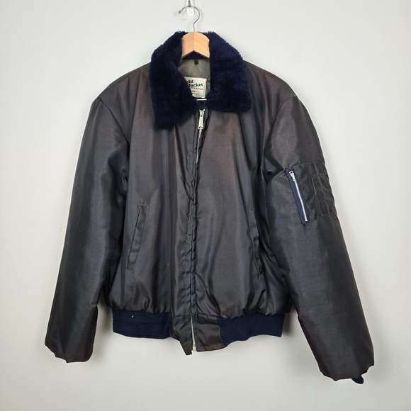 Tommy Hilfiger | Jackets & Coats | Vintage Flight Jacket Large Navy ...